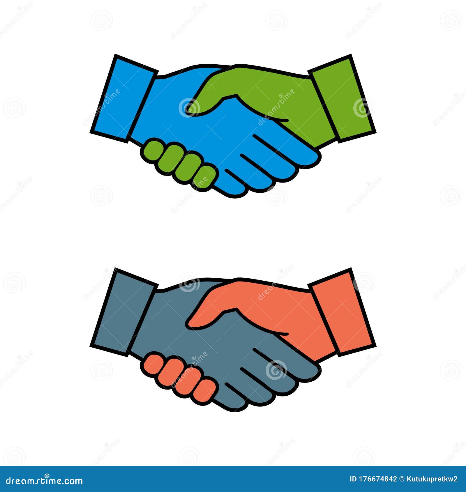 Handshake Logo Template Illustration Design. Vector EPS 10 Stock Vector ...