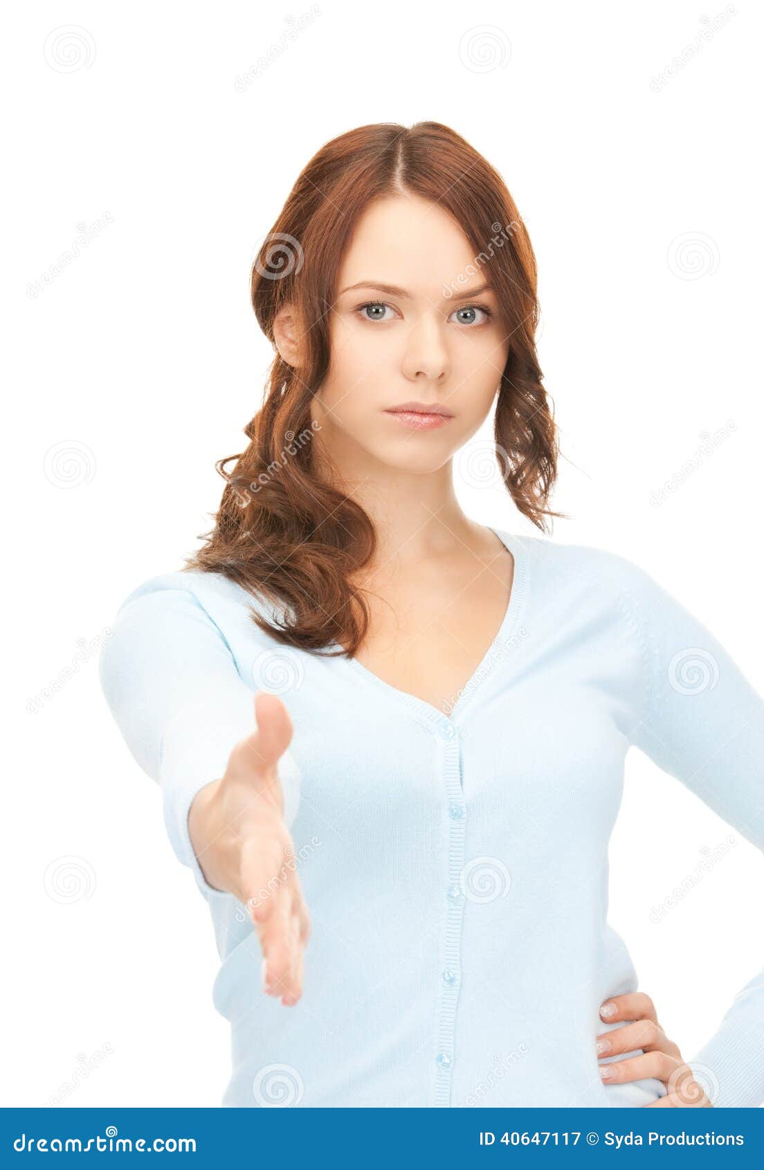 Handshake stock image. Image of brunette, agree, hand - 40647117