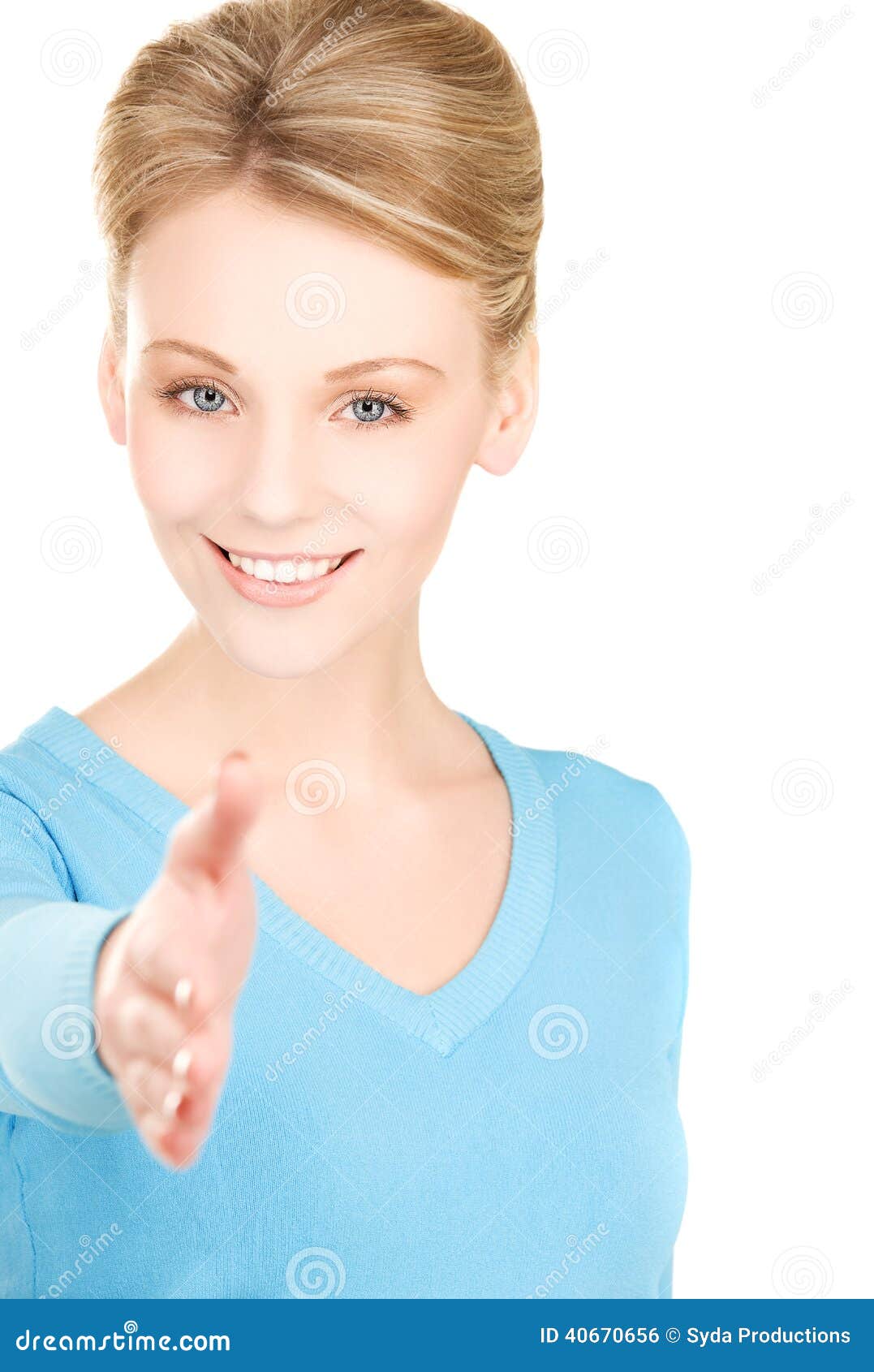 Handshake stock photo. Image of greeting, caucasian, beautiful - 40670656