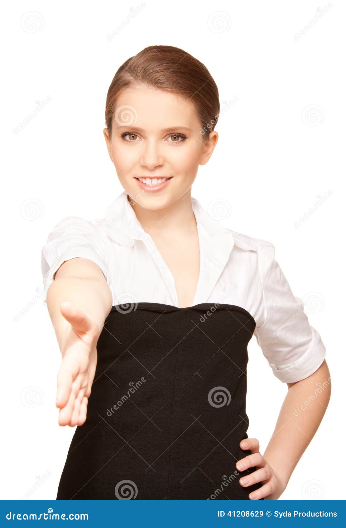 Handshake stock image. Image of greeting, businesswoman - 41208629