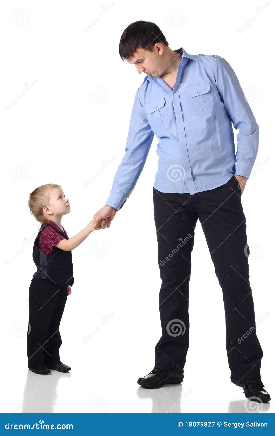 Handshake of man and boy stock image. Image of generation - 18079827