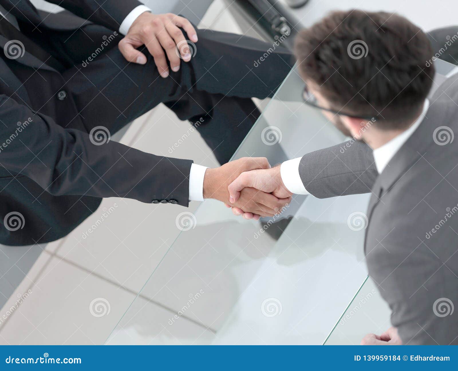 Handshake Manager and the Client in the Office Stock Photo - Image of ...
