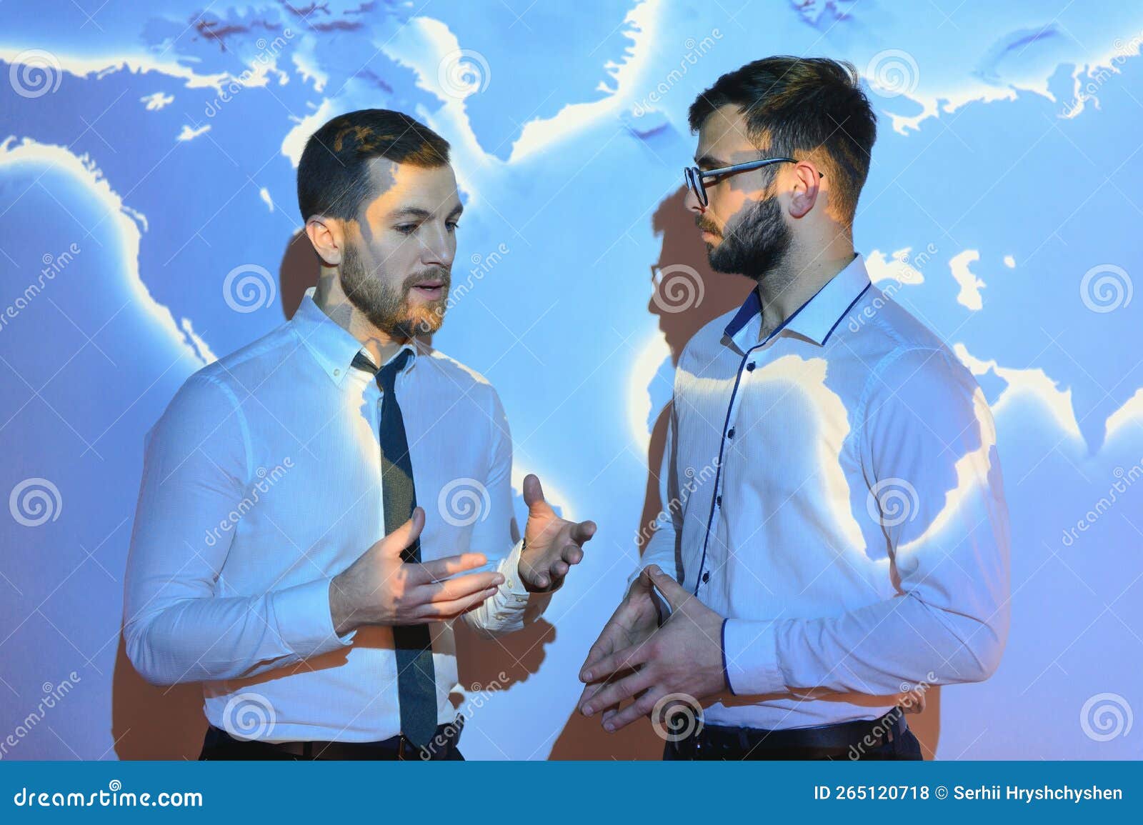 Handshake with Map of the World in Background Stock Photo - Image of ...