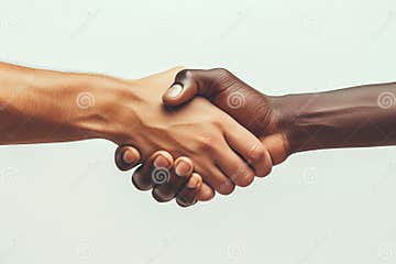 Handshake of Men of Different Races. Stock Image - Image of caucasian ...