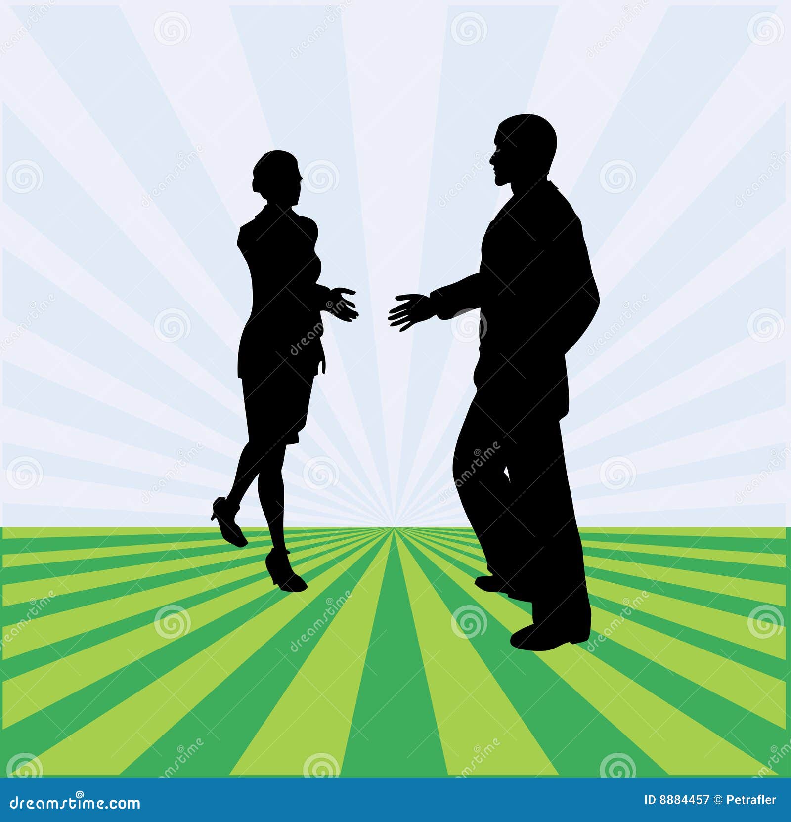 Handshake Message stock vector. Illustration of executives - 8884457