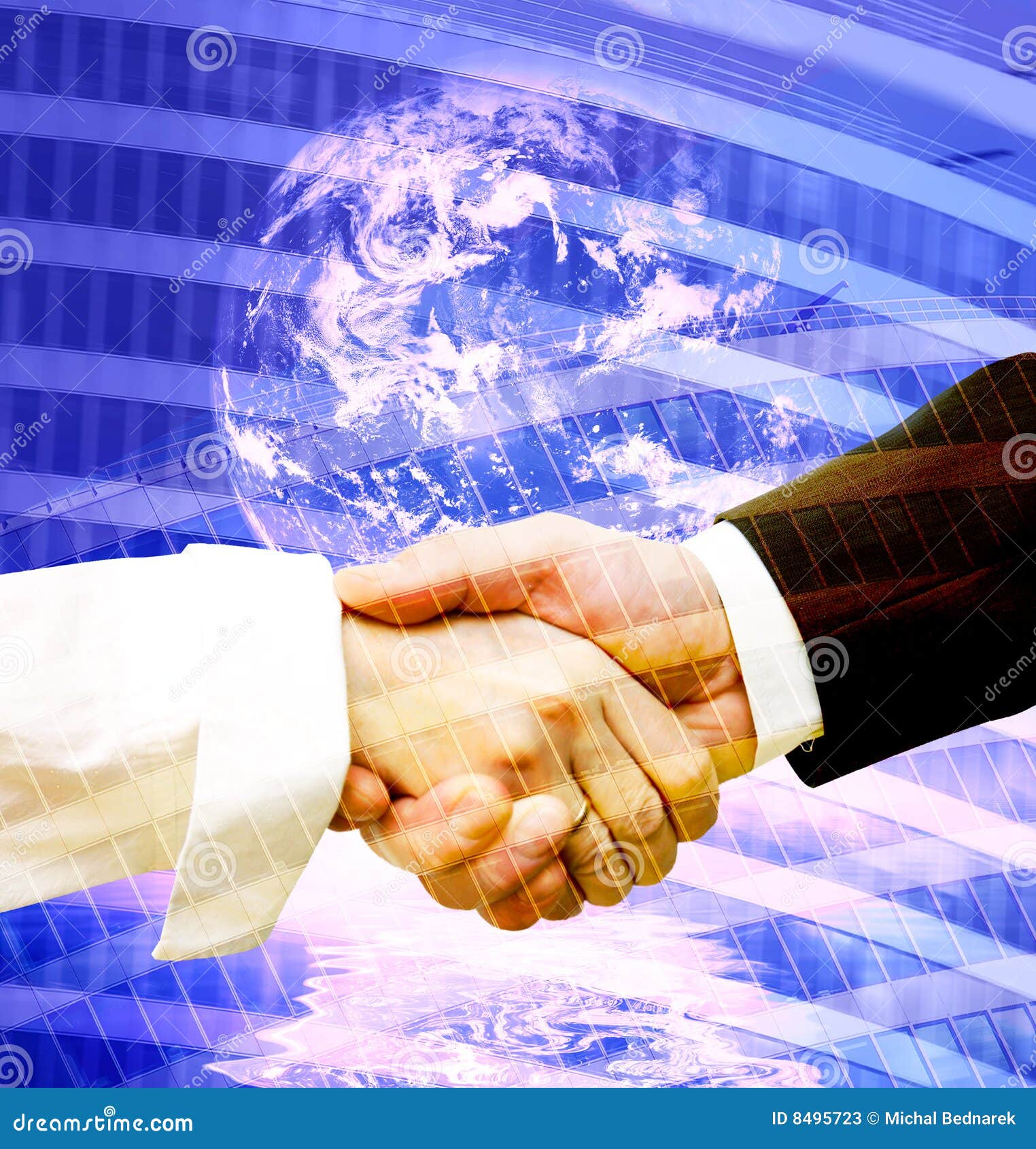 Handshake Modern Background Stock Illustration - Illustration of ...