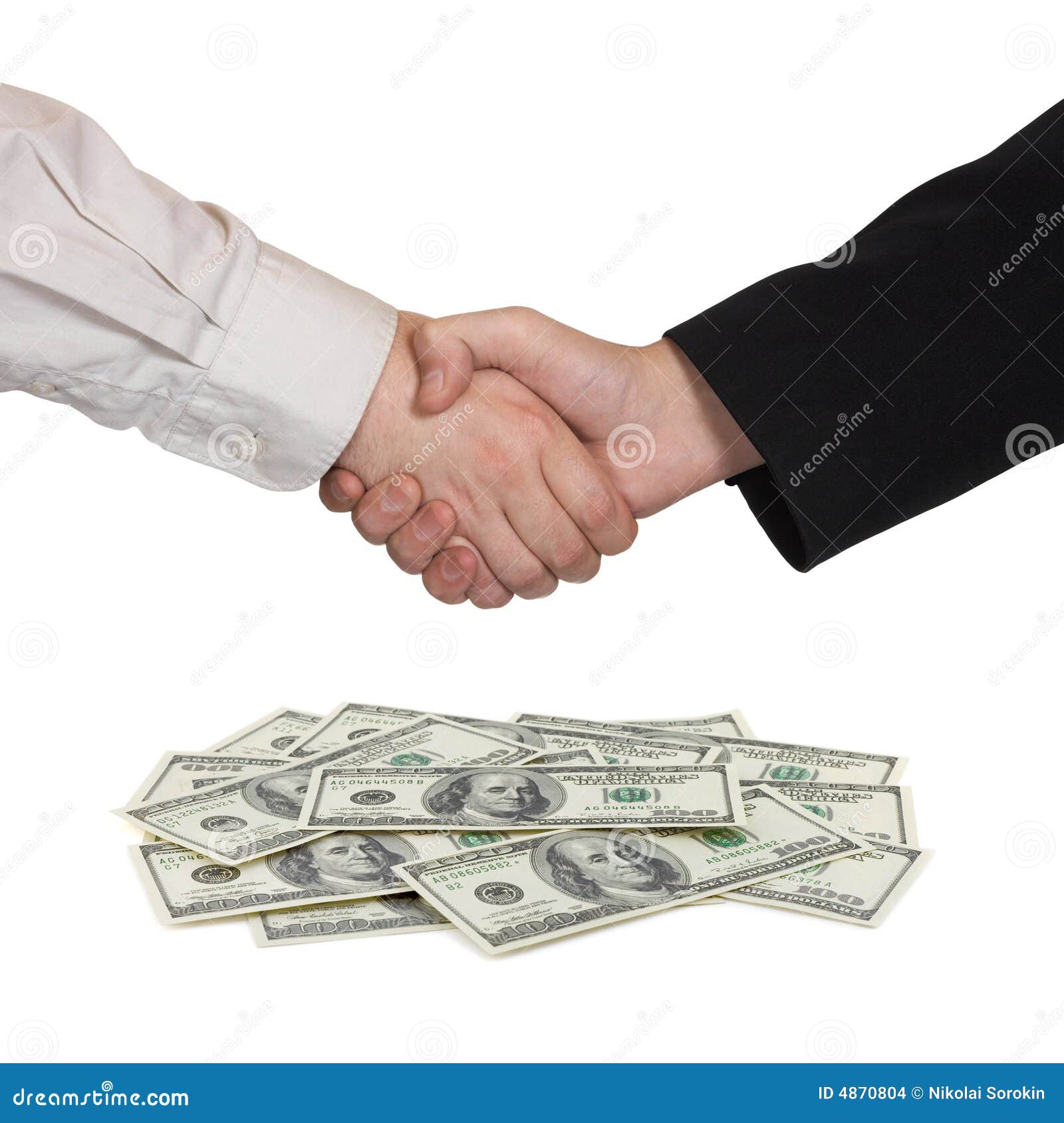 Business Handshake Money