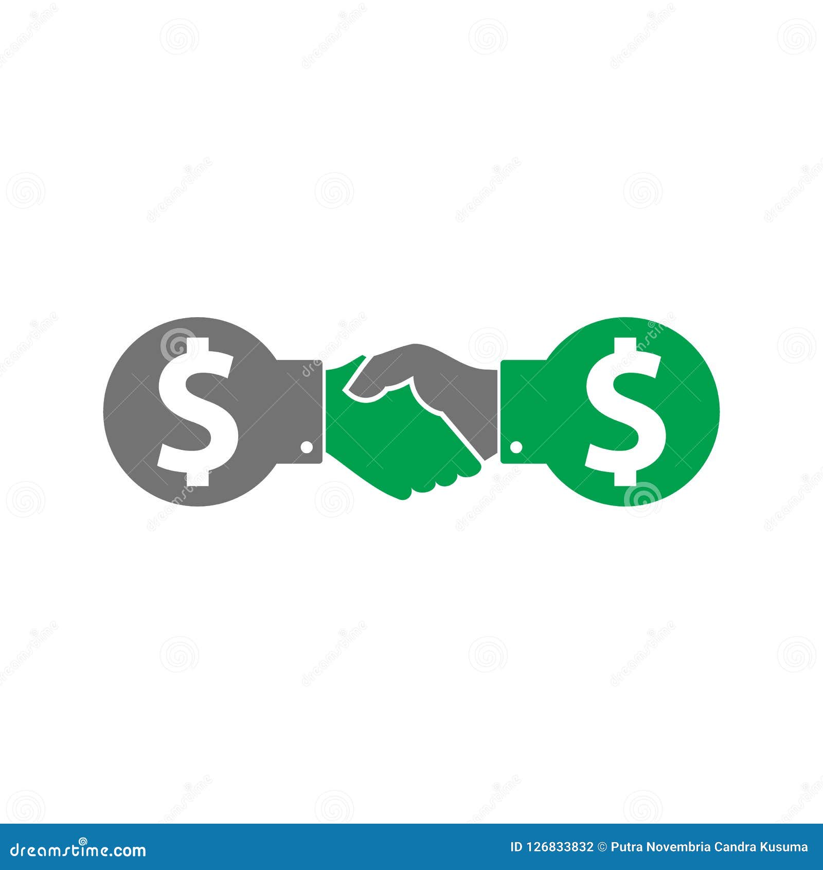 Handshake Money Logo Icon Design Stock Vector - Illustration of cash ...