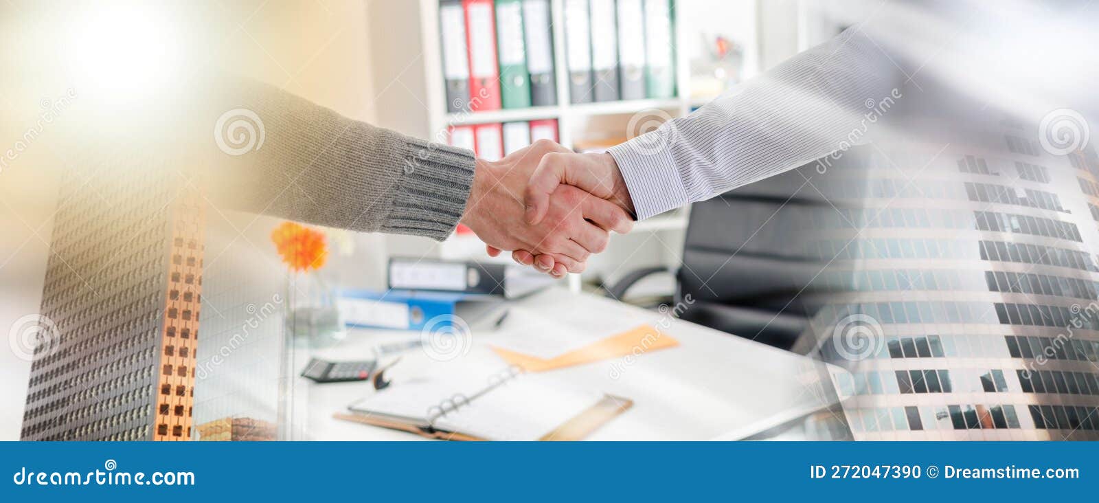 Handshake Multiple Exposure Stock Photo - Image of greeting, partner ...
