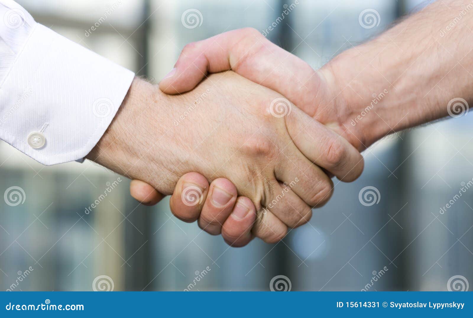 Handshake between Office Workers Stock Image - Image of partner, card ...