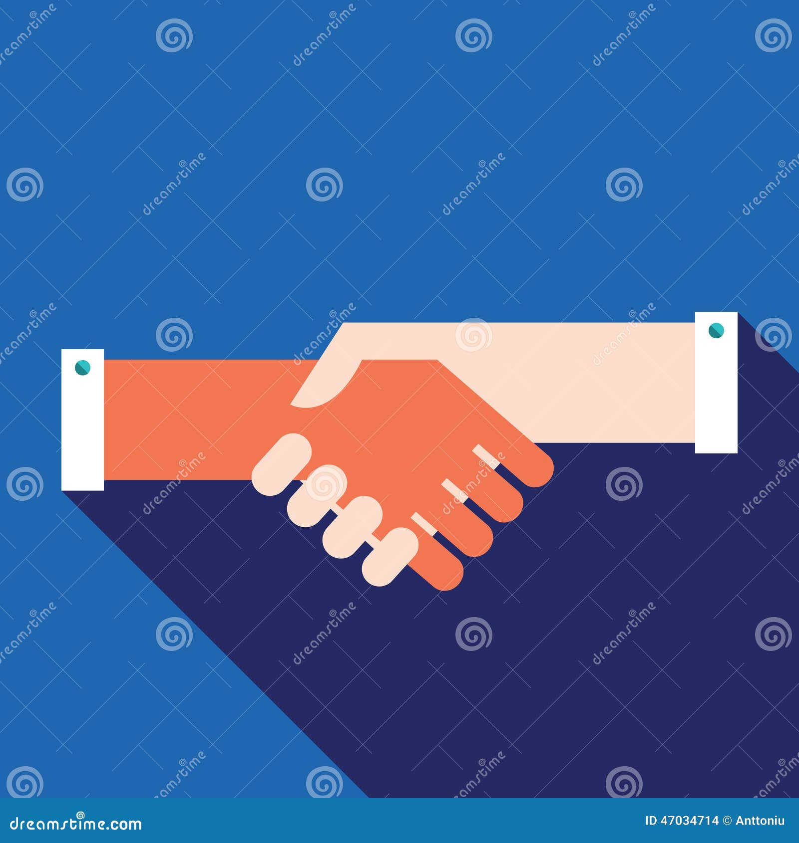 Handshake Partnership Successful Business Concept Stock Illustration ...