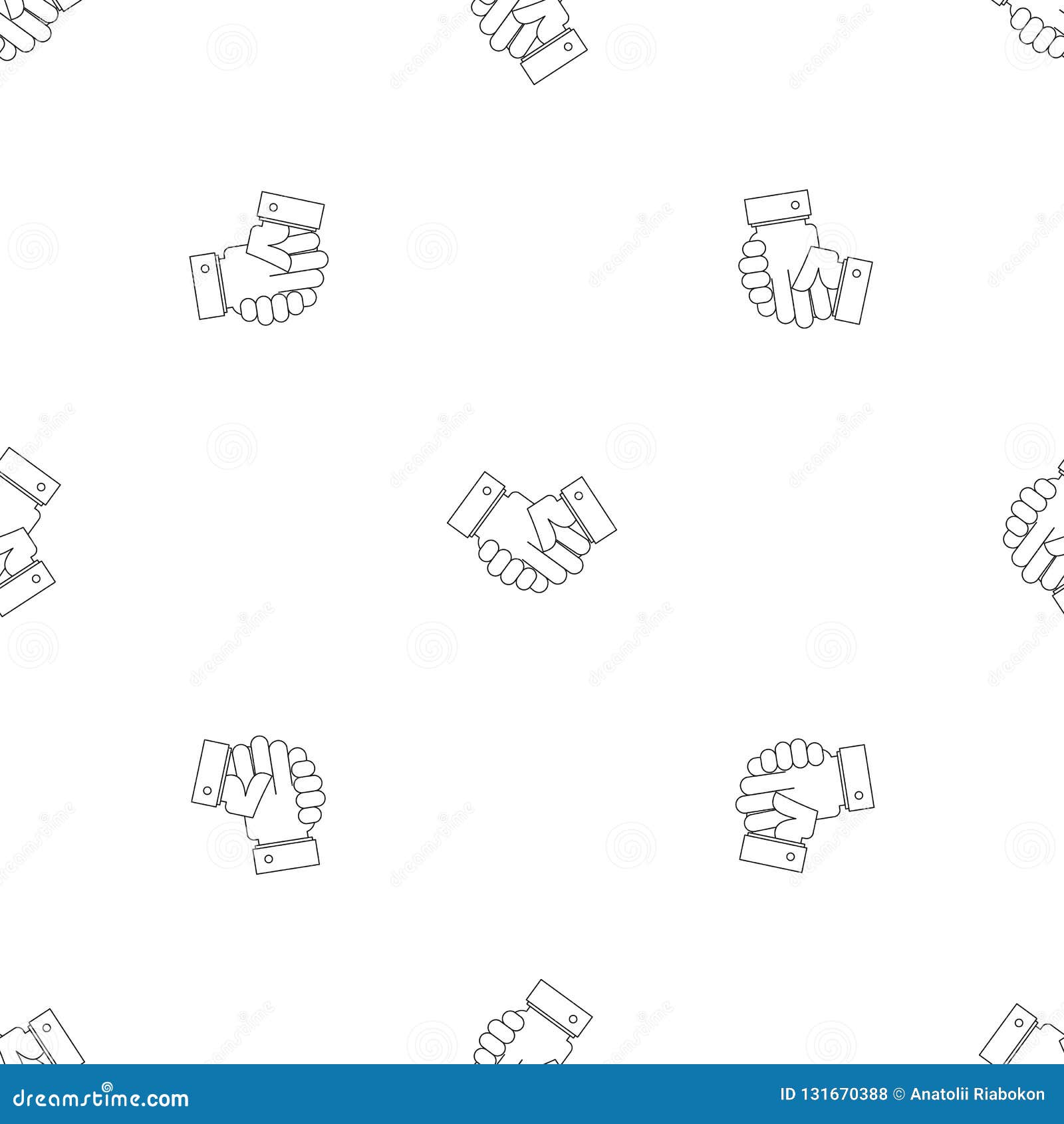 Handshake Pattern Seamless Vector Stock Vector - Illustration of ...