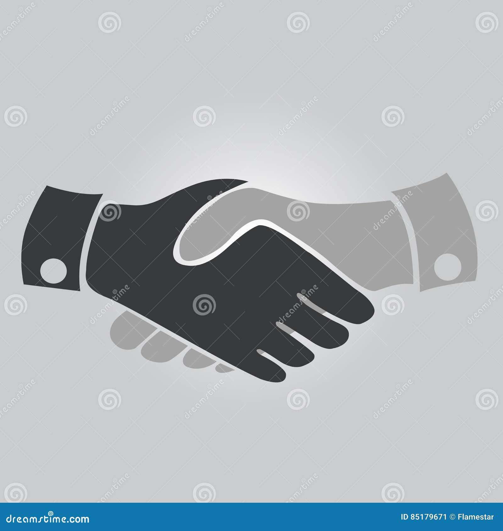 Handshake Poster for the Business Projects. Black and Grey Design Stock ...