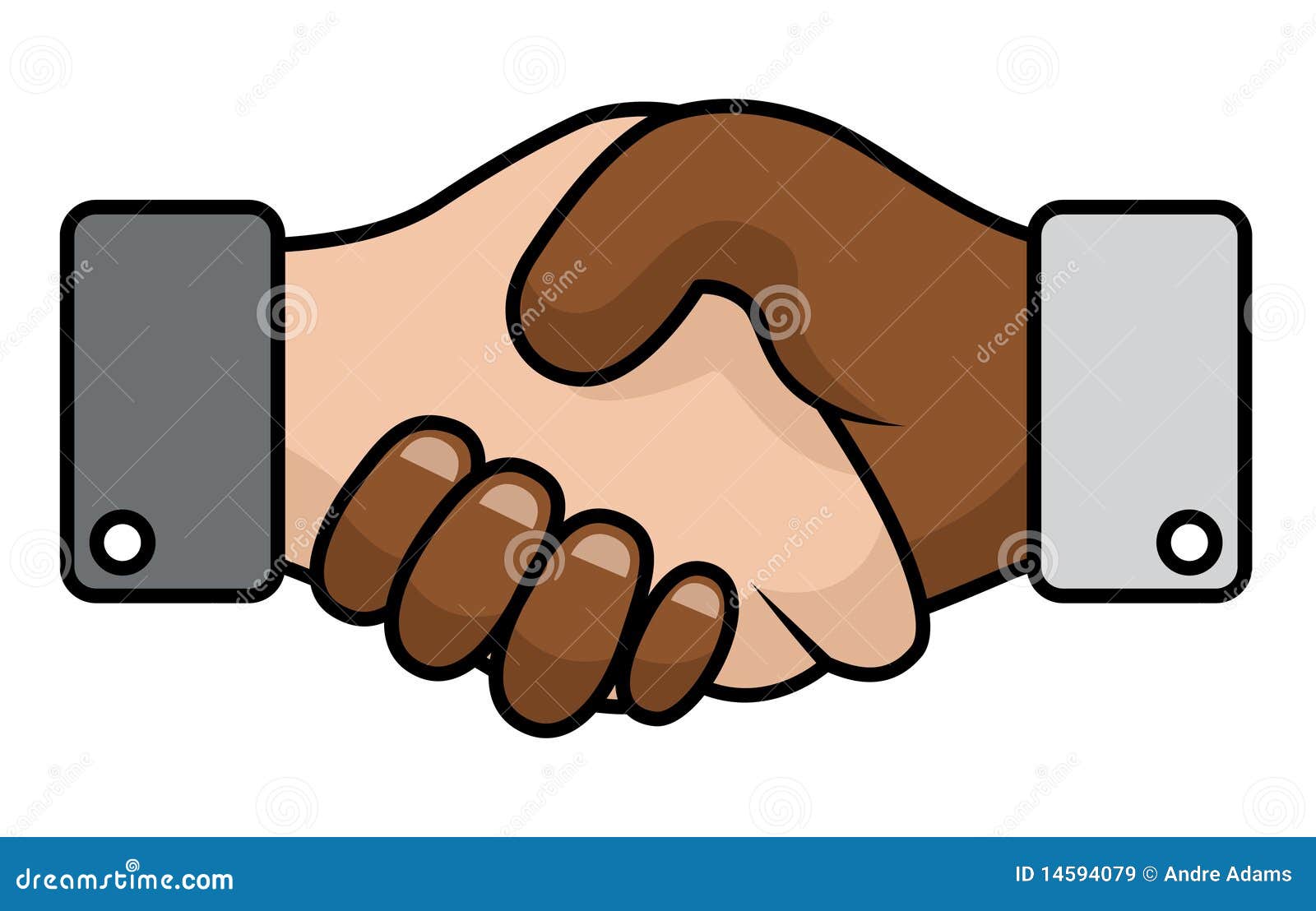 Handshake race relations stock vector. Illustration of politics - 14594079