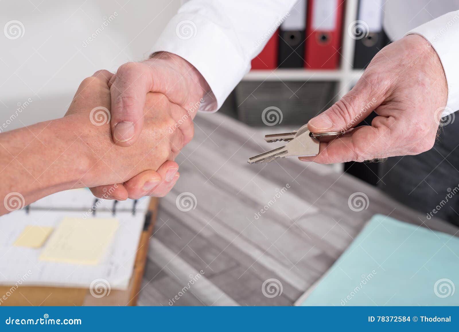 Handshake in a Real Estate Transaction Stock Photo - Image of ...