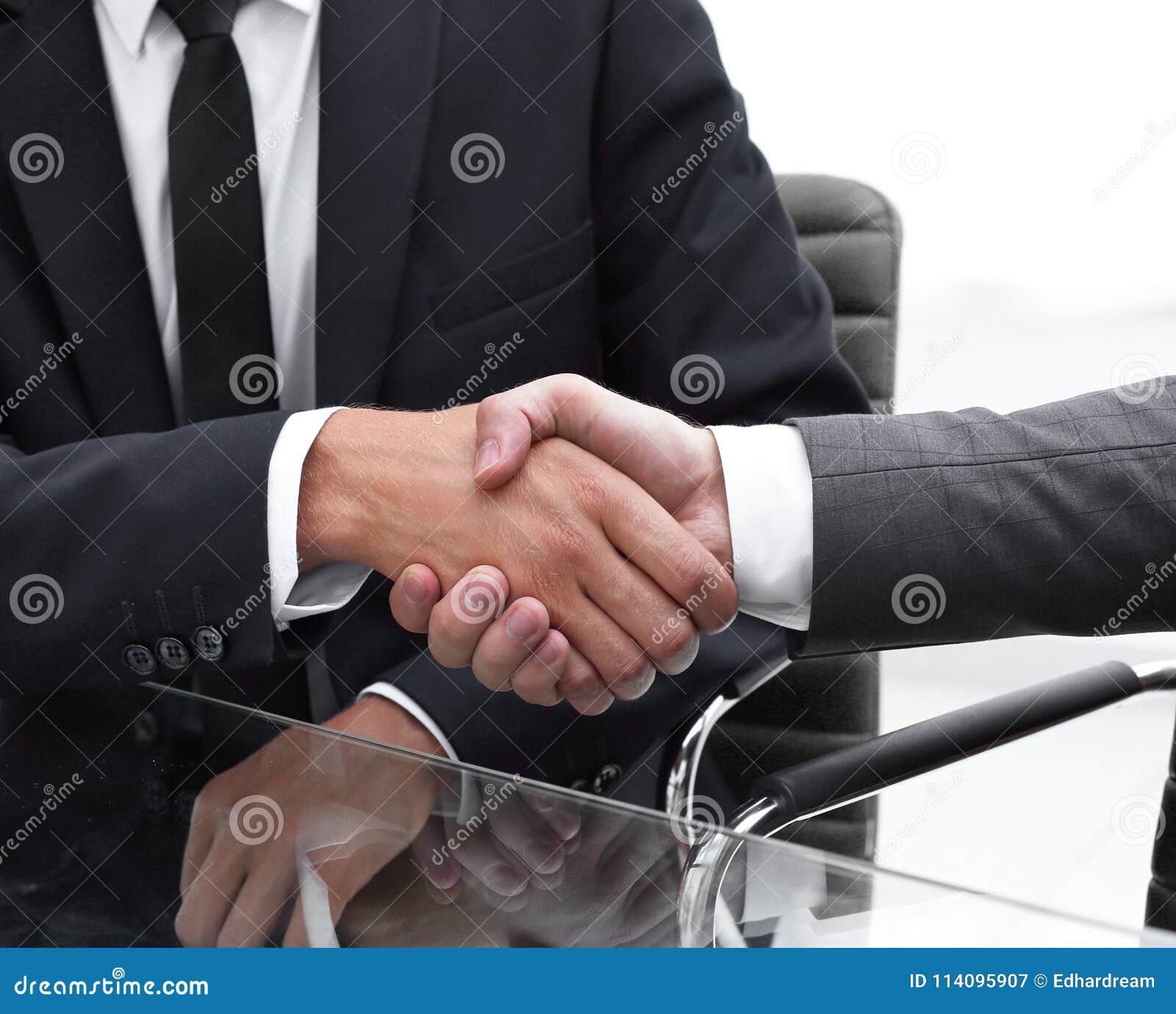 Handshake Reliable Partners in the Office. Stock Image - Image of ...