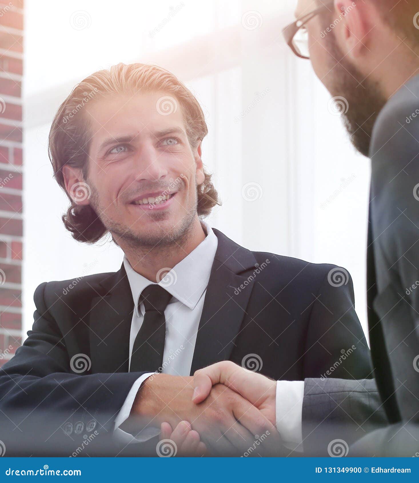 Handshake Reliable Partners in the Office. Stock Photo - Image of ...