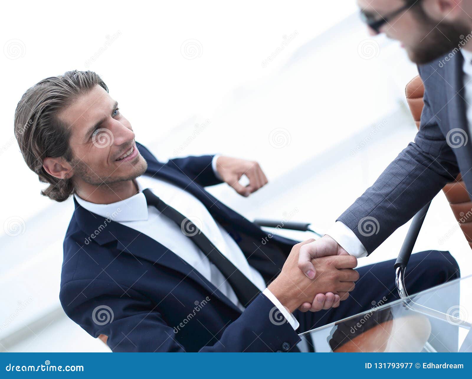Handshake Reliable Partners in the Office. Stock Image - Image of ...