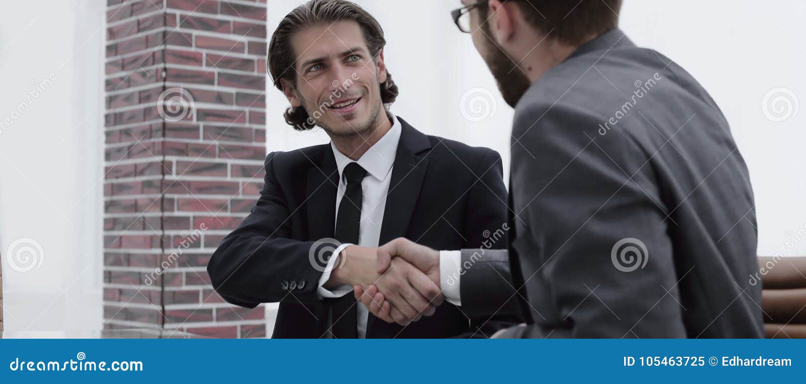 Handshake Reliable Partners in the Office. Stock Image - Image of ...