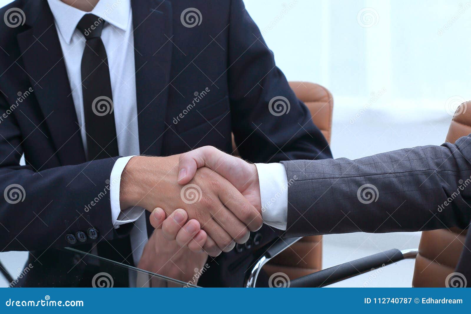 Handshake Reliable Partners in the Office. Stock Image - Image of ...