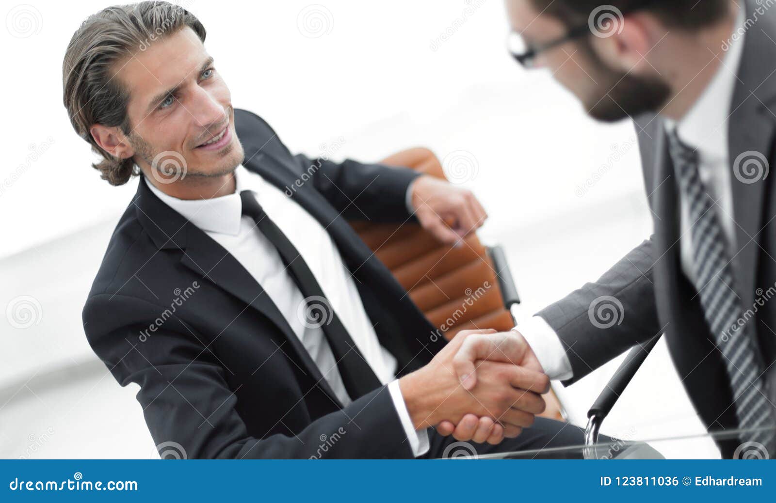 Handshake Reliable Partners in the Office. Stock Photo - Image of ...