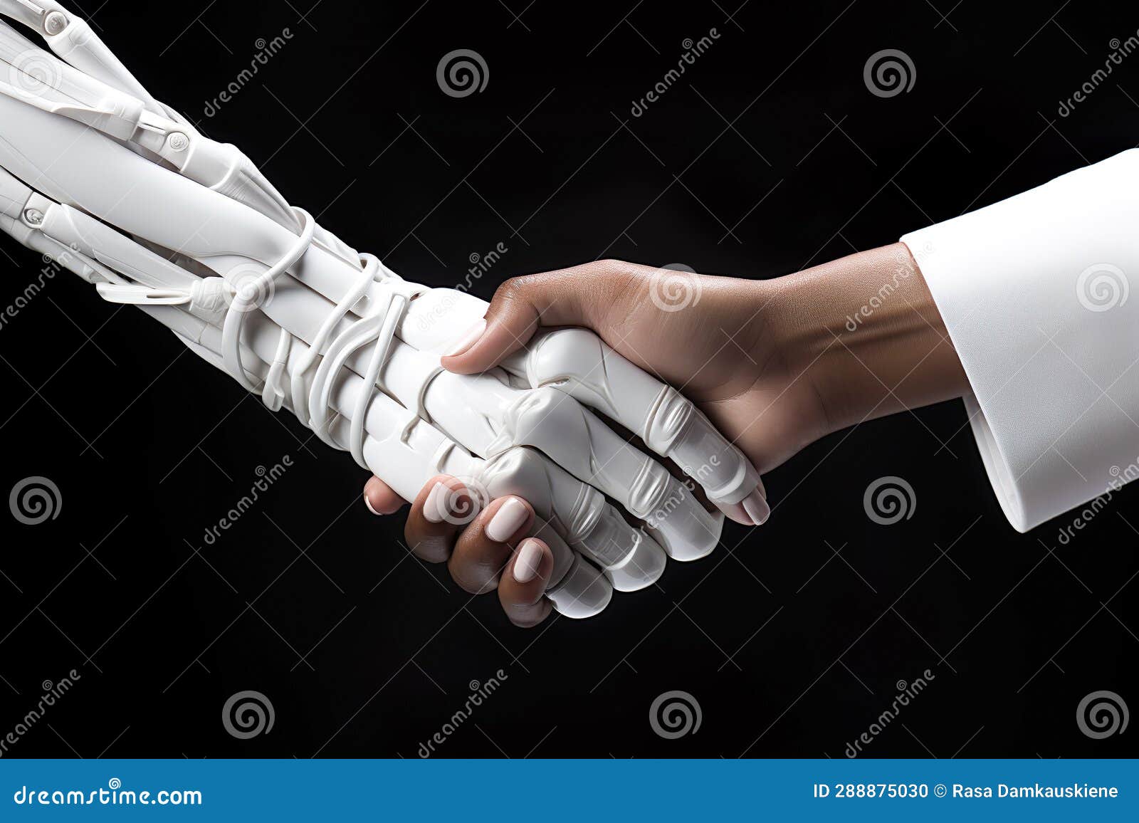Handshake between Robot and Human Partners. AI Technology Development ...