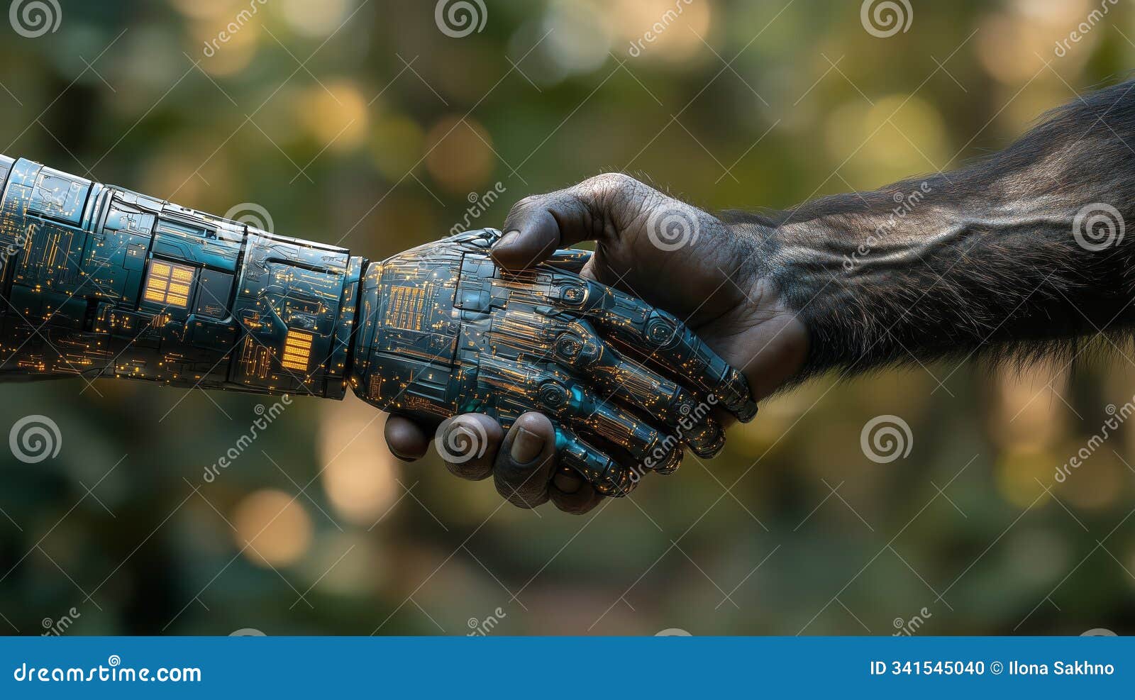 Chimpanzee With Hands On Face And A Playful Smile Royalty-Free Stock ...