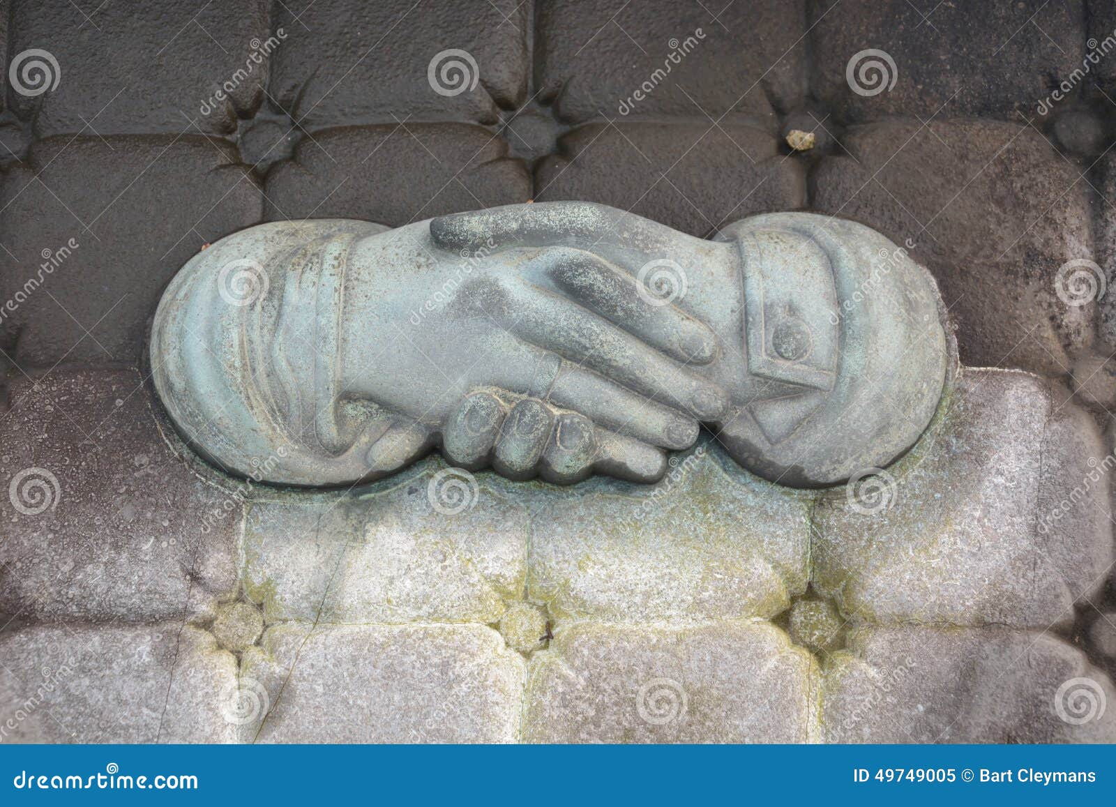 Handshake sculpture stock image. Image of bodyparts, outdoors - 49749005