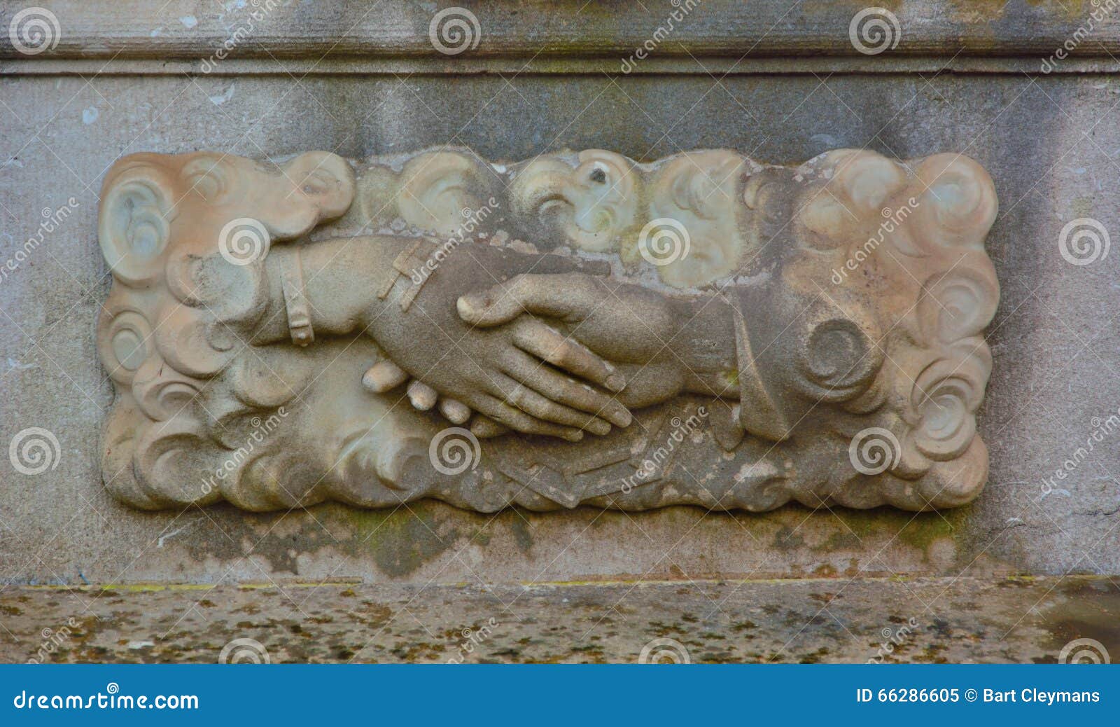 Handshake sculpture stock image. Image of hands, handshake - 66286605
