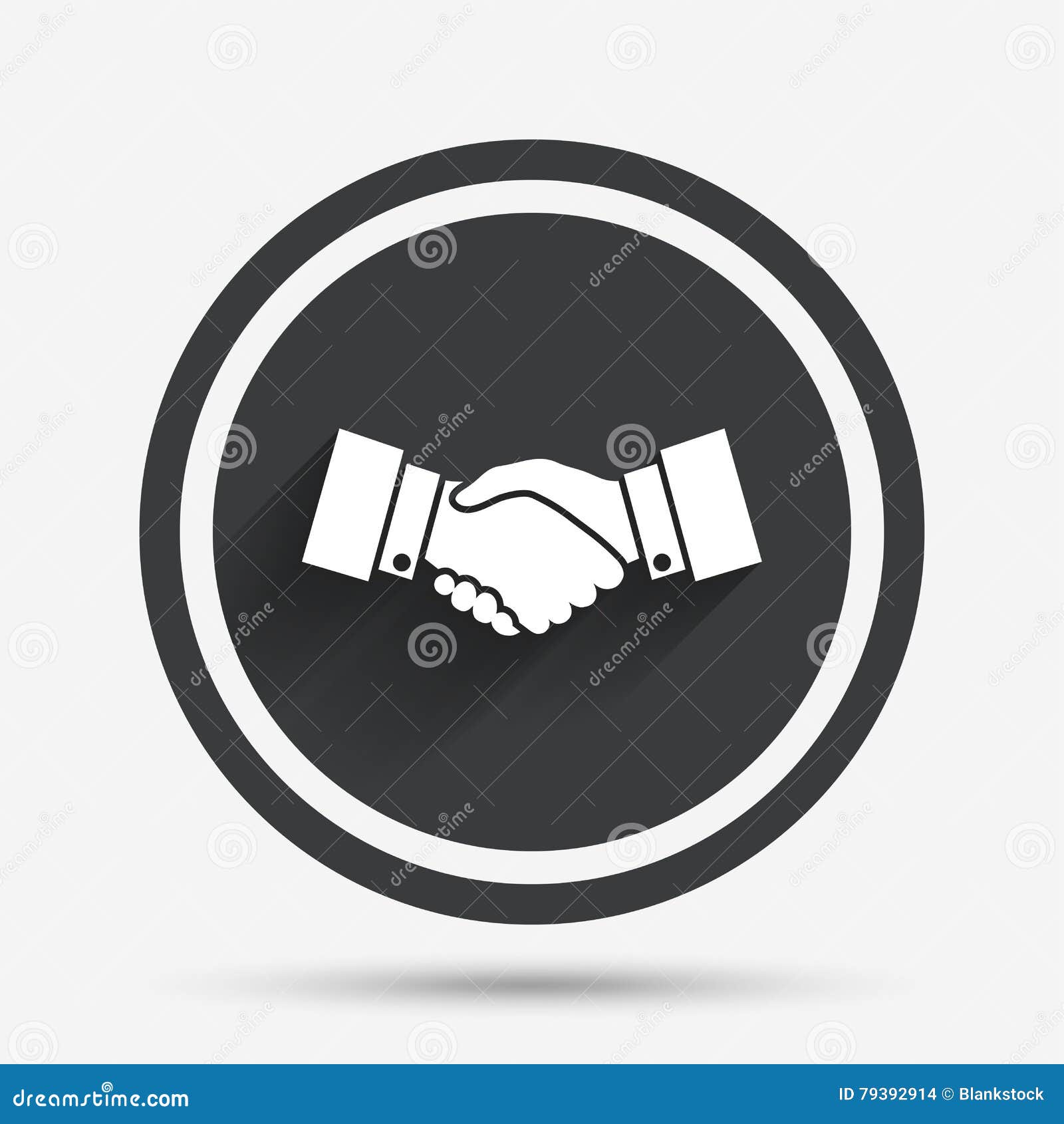 Handshake Sign Icon. Successful Business Symbol Stock Vector ...
