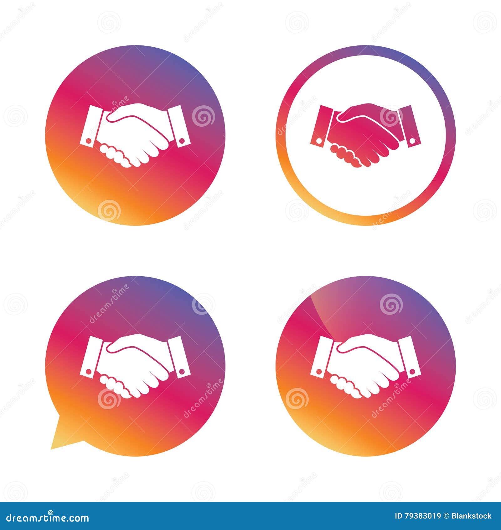 Handshake Sign Icon. Successful Business Symbol Stock Vector ...