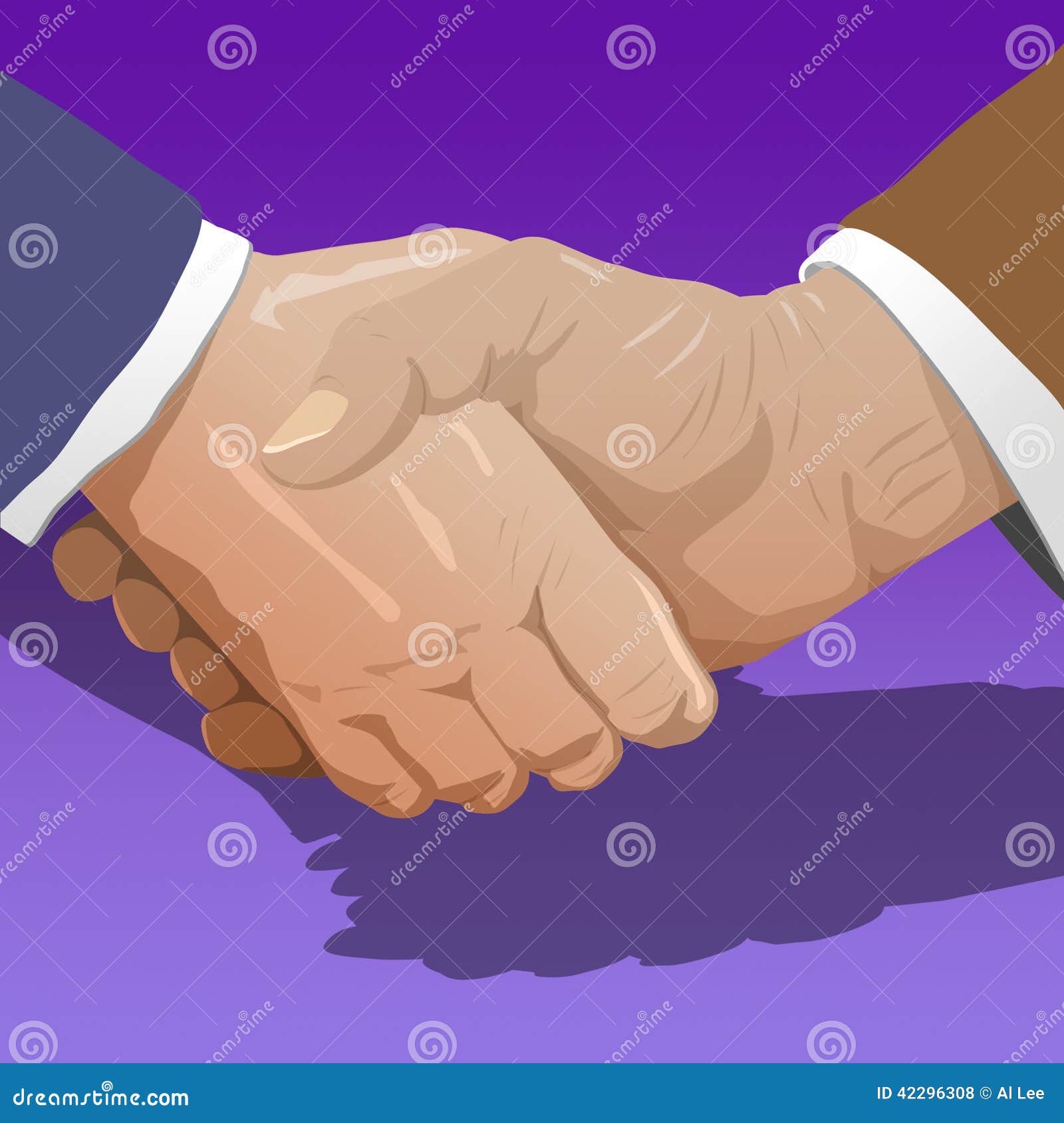 Handshake stock illustration. Illustration of understanding - 42296308