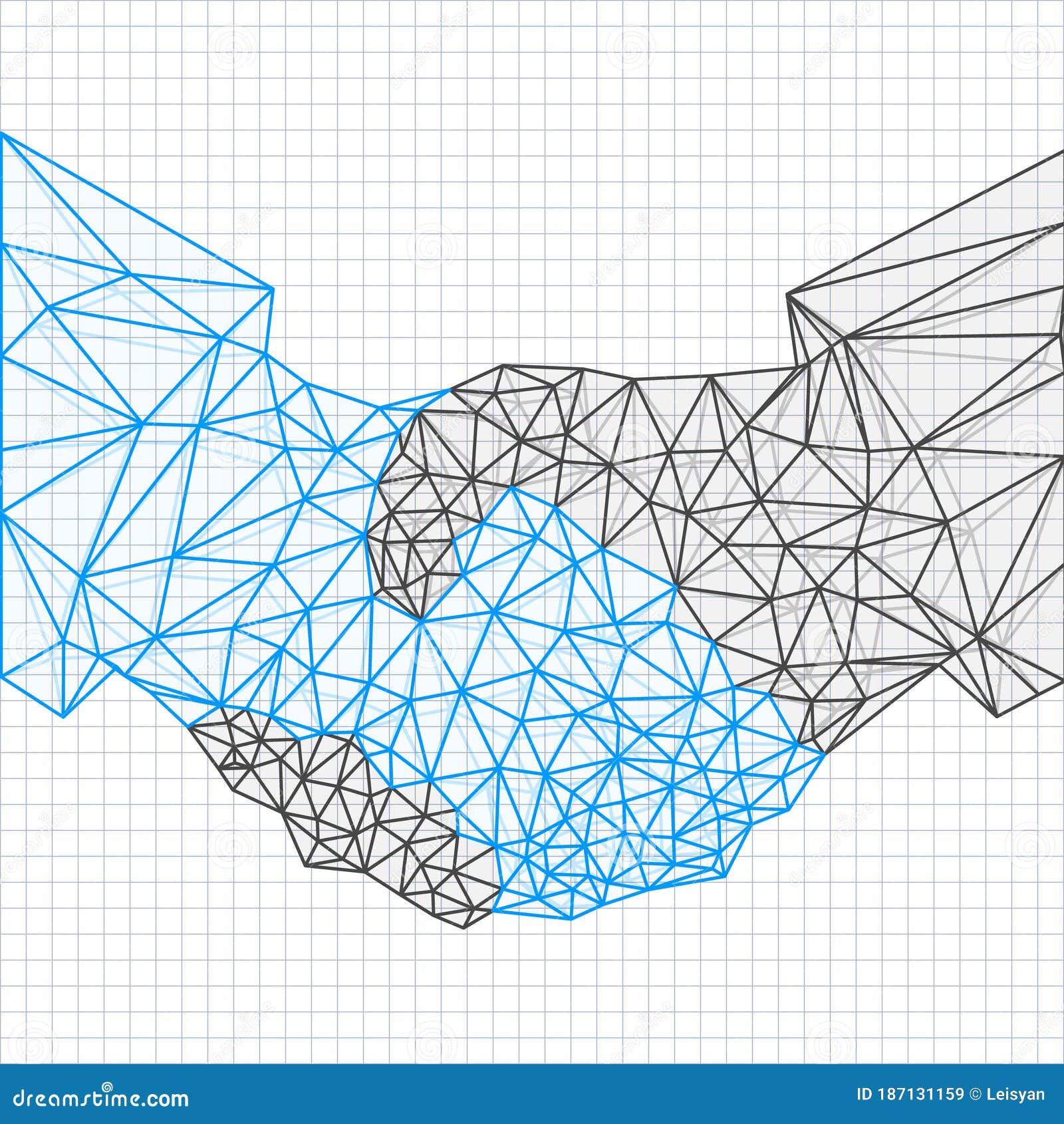 Handshake Sketch Abstract Art Stock Vector - Illustration of agreement ...