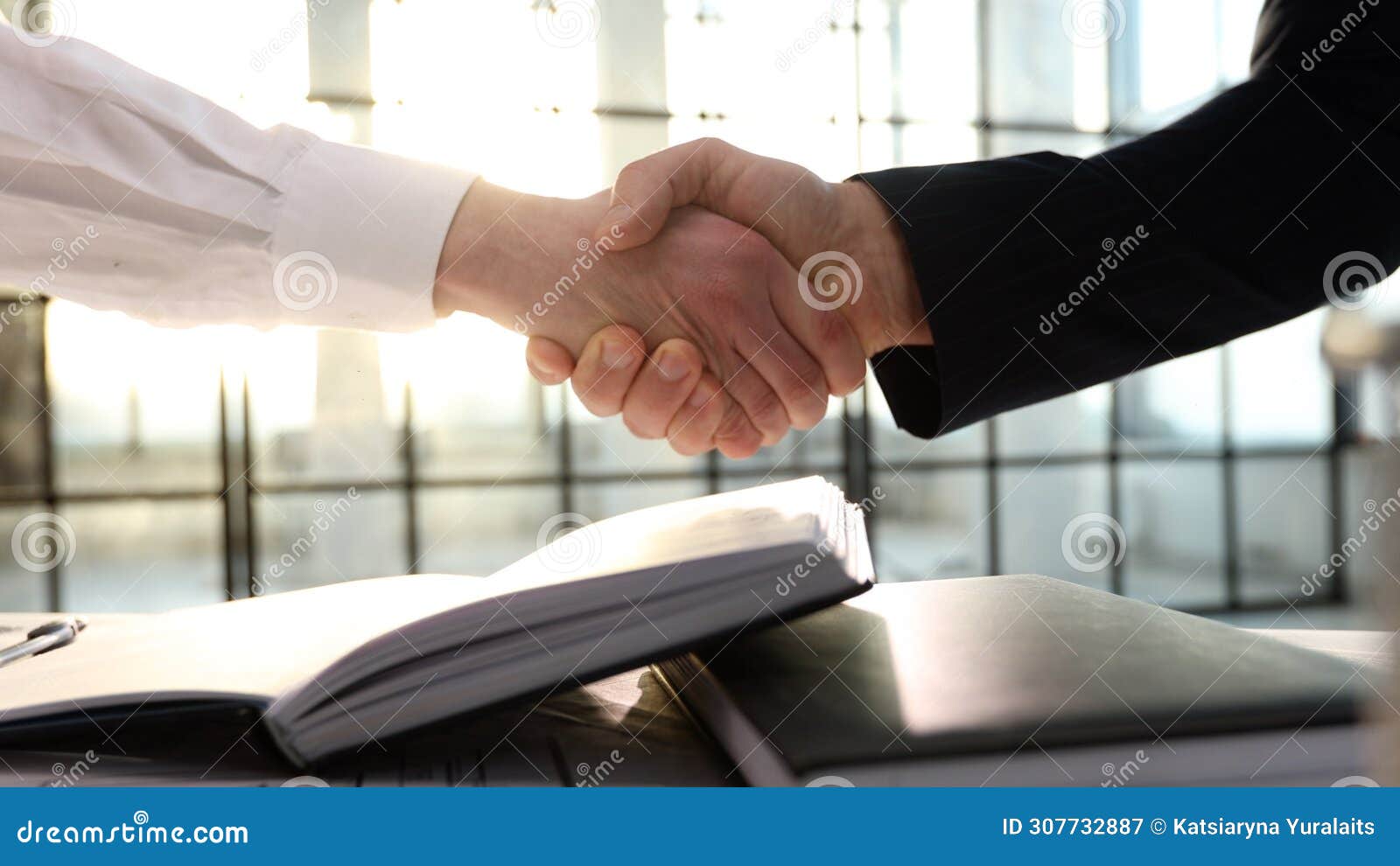 A Handshake after a Successful Business Transaction Stock Image - Image ...