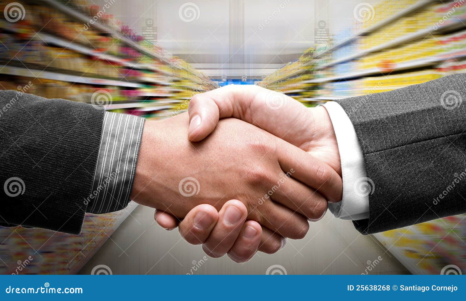 Handshake at supermarket stock photo. Image of shake - 25638268