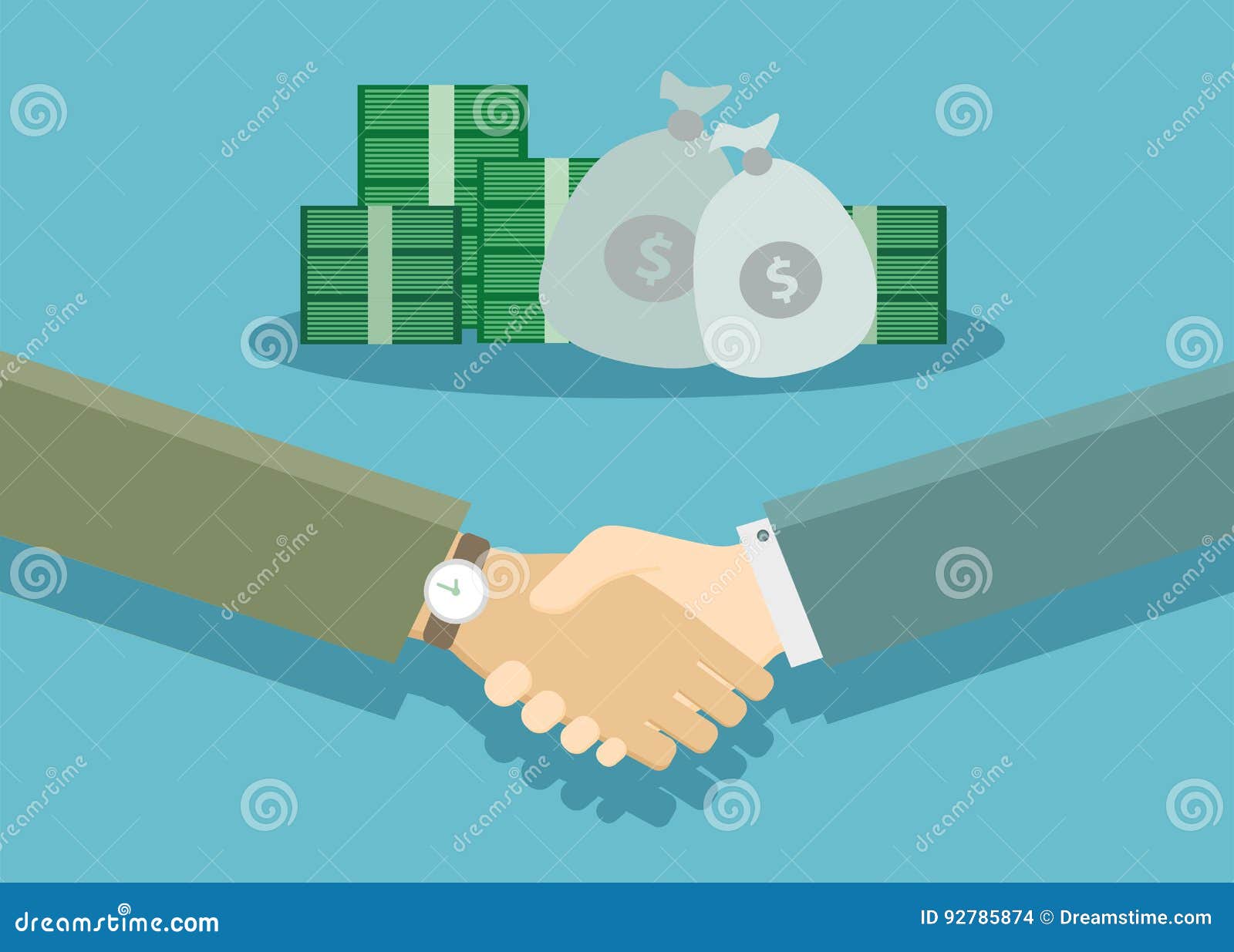 Handshake - a Symbol of a Successful Transaction Stock Vector ...