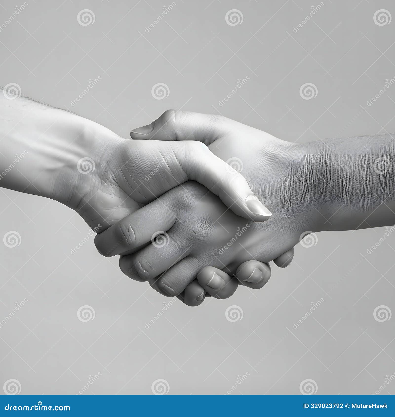 A Handshake Symbolizing Unity Stock Illustration - Illustration of ...
