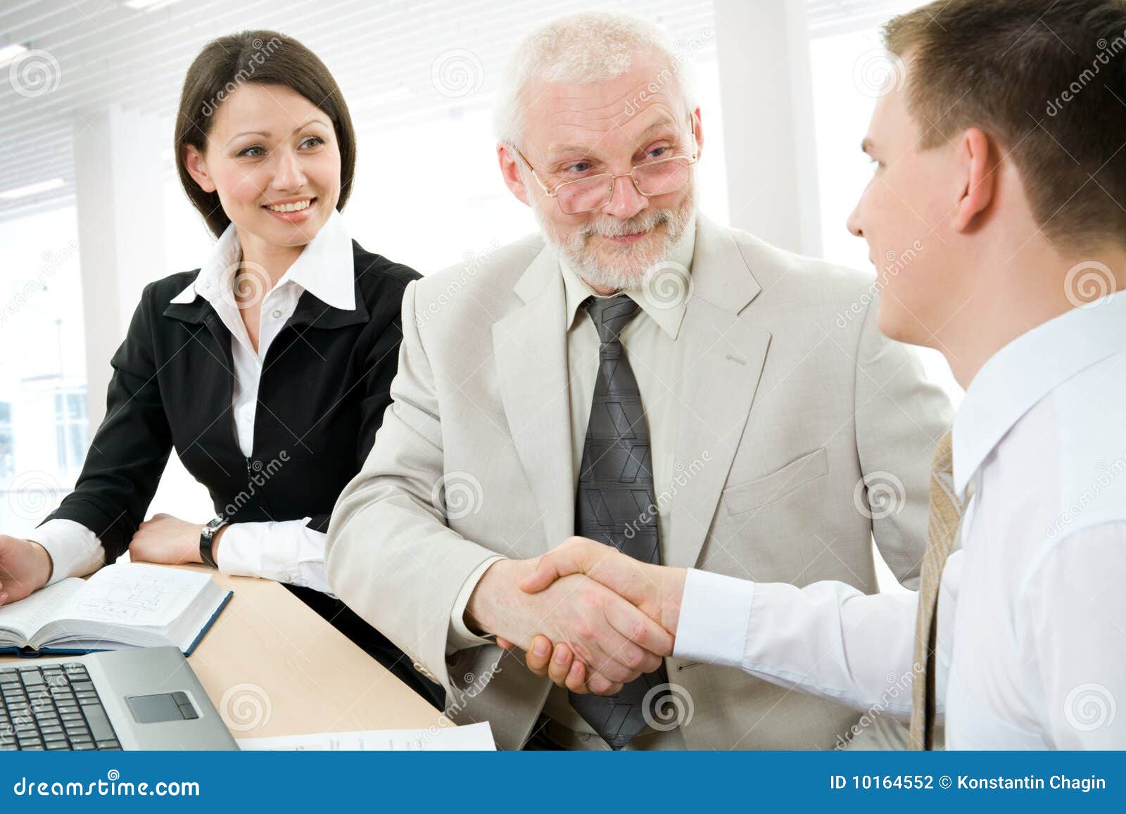 Handshake and teamwork stock photo. Image of businesspeople - 10164552