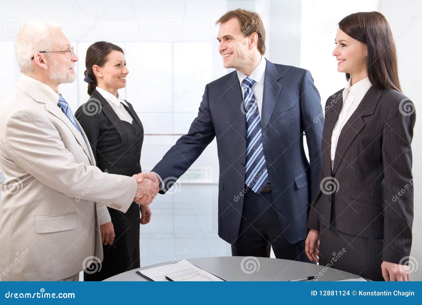 Handshake and teamwork stock photo. Image of people, goal - 12881124