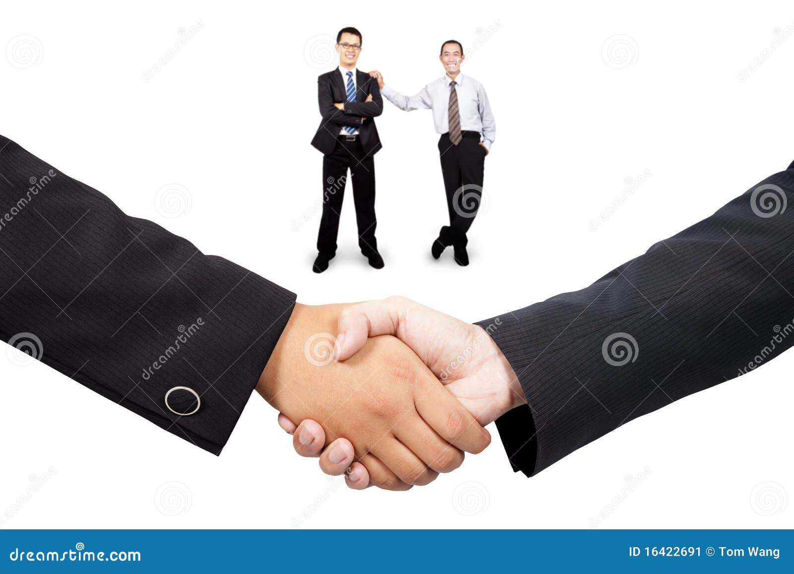 Handshake and teamwork stock image. Image of businesspeople - 16422691