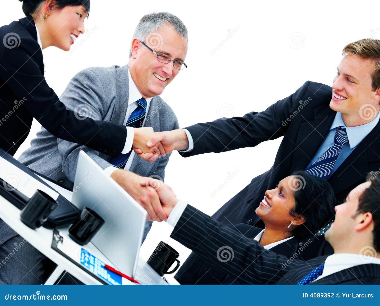 Handshake and teamwork stock photo. Image of communication - 4089392