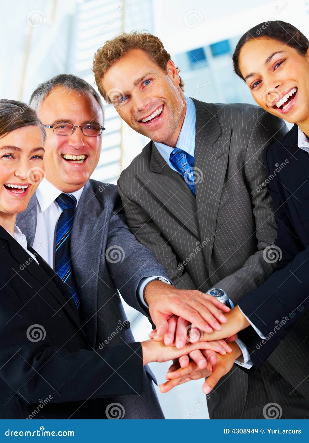 Handshake and teamwork stock image. Image of businessman - 4308949