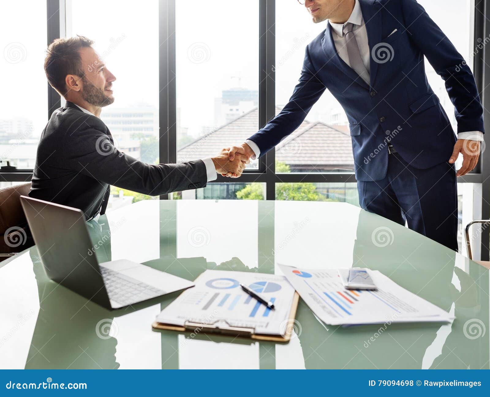 Handshake Teamwork Collaboration Colleagues Concept Stock Photo - Image ...