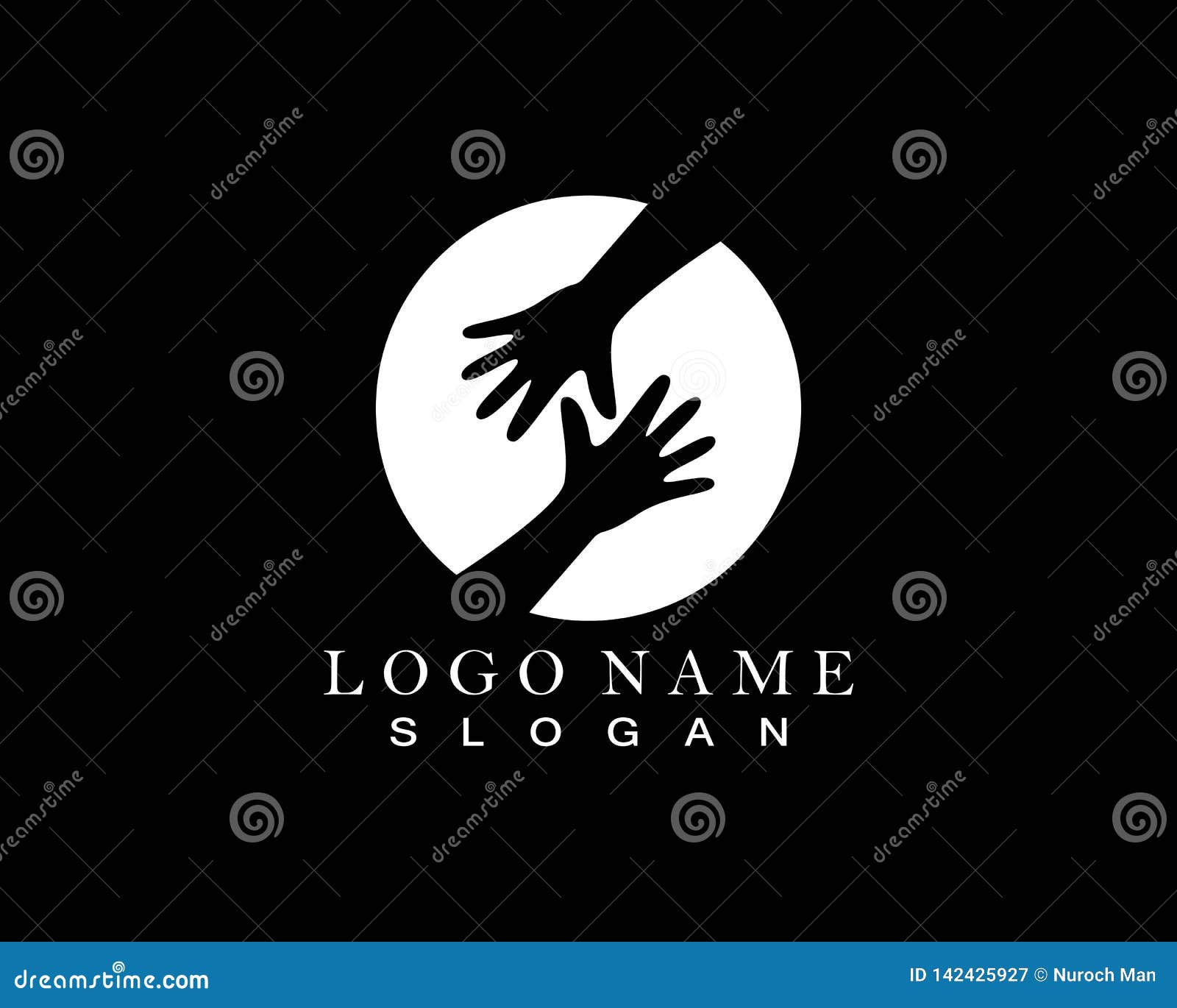 Handshake Teamwork Hands Logo Vector. Stock Illustration - Illustration ...