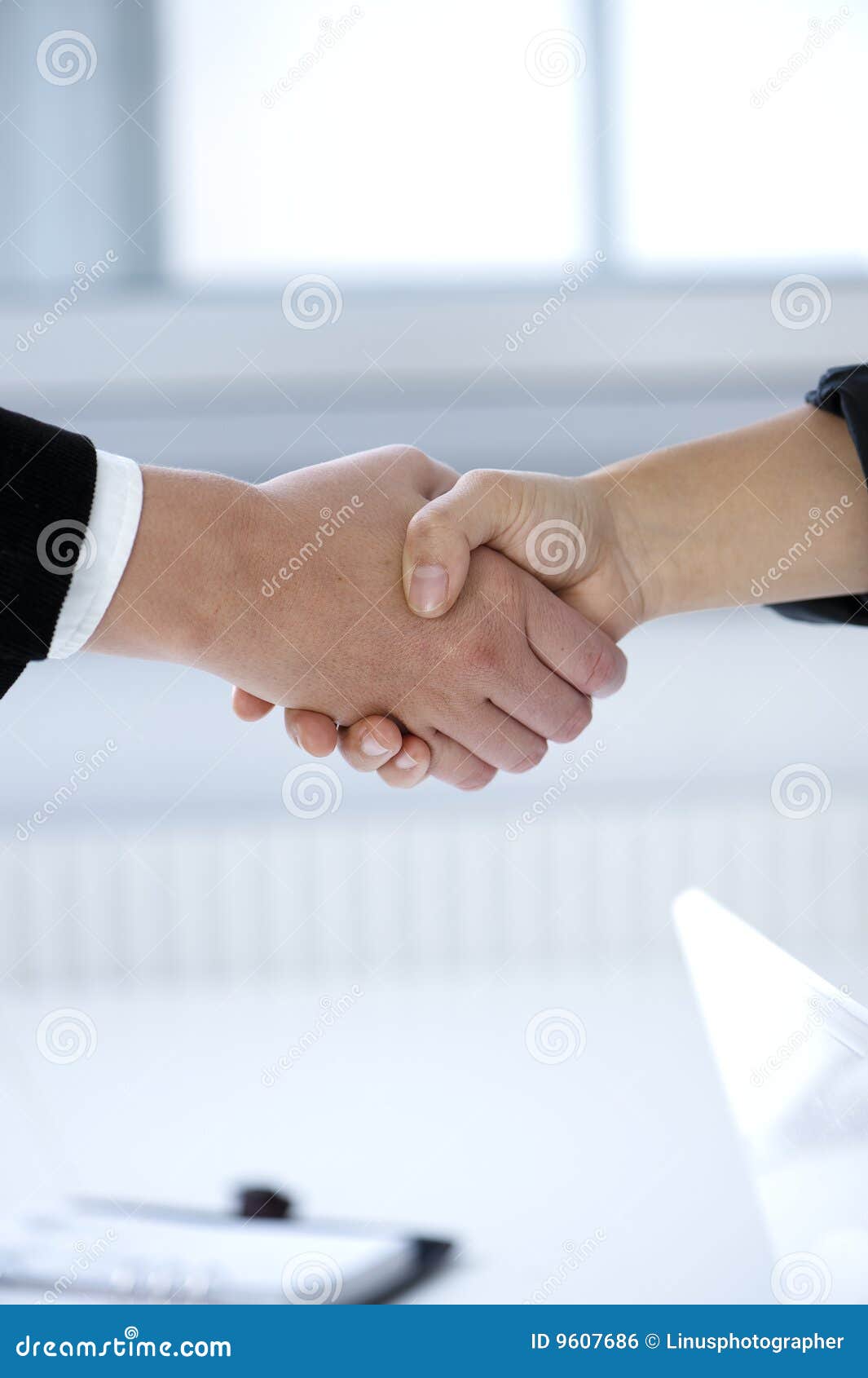 Handshake to seal the deal stock photo. Image of businesswoman - 9607686