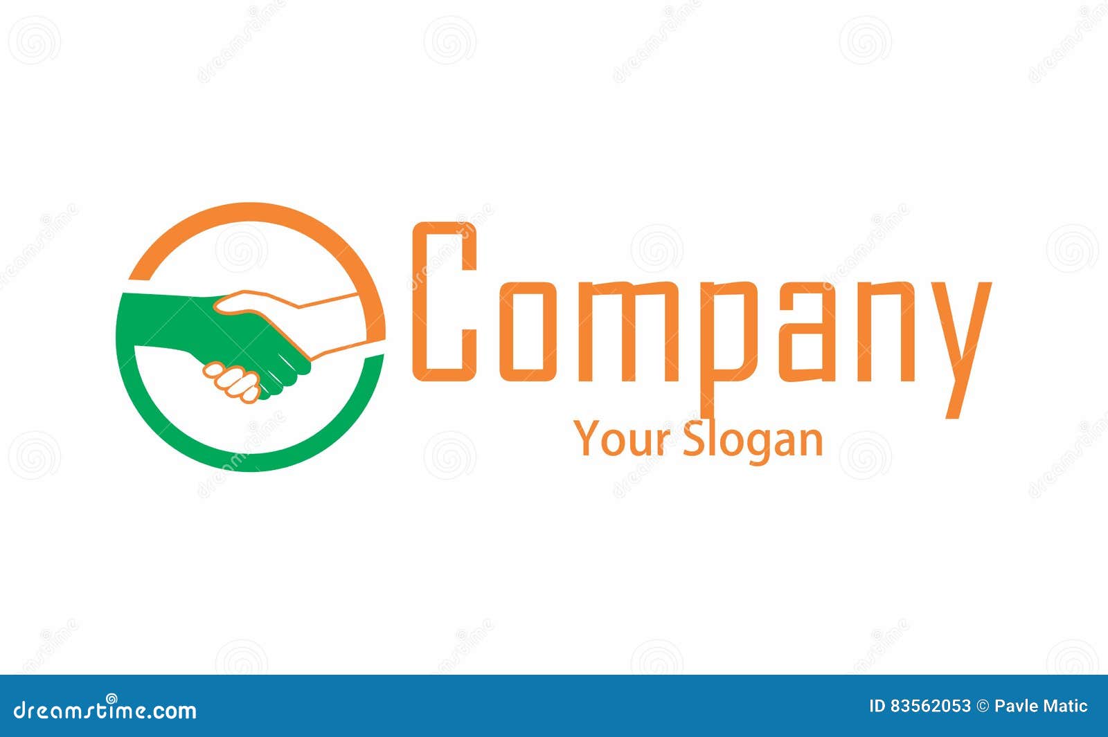 Handshake trade logo stock vector. Illustration of identity - 83562053