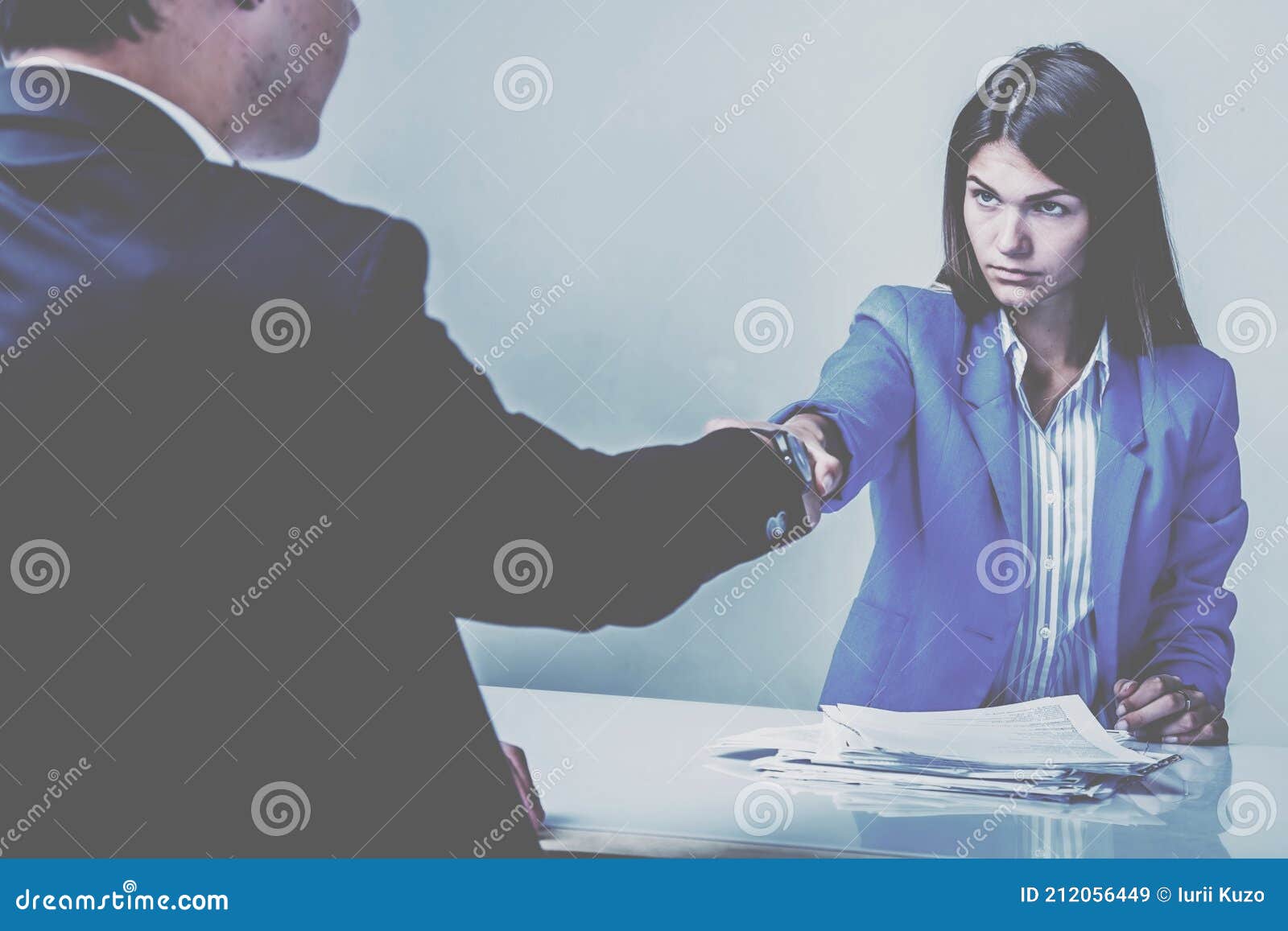 Handshake of Two Business People. Friendship, Respect, Confrontation ...