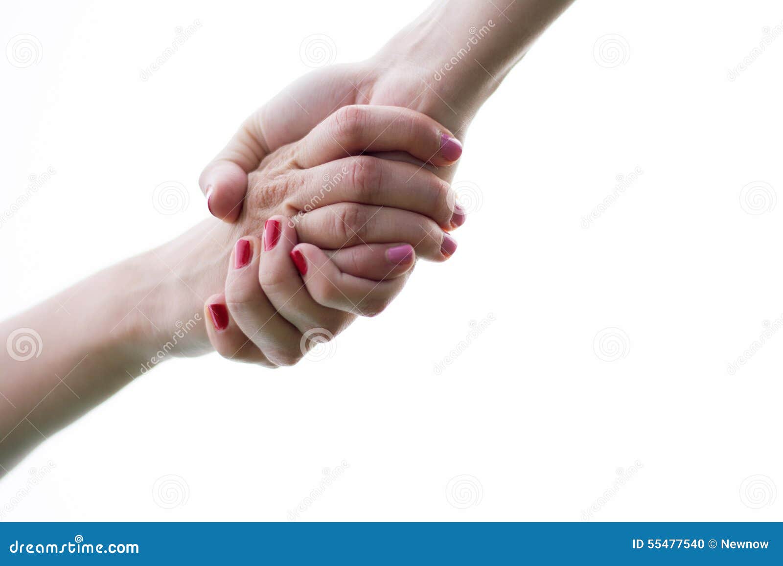 Handshake of two girls stock photo. Image of person, modern - 55477540