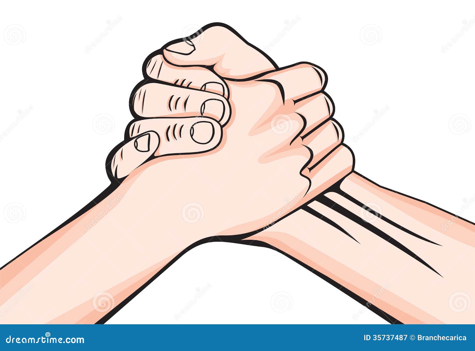 Handshake two male hands stock vector. Illustration of greeting - 35737487