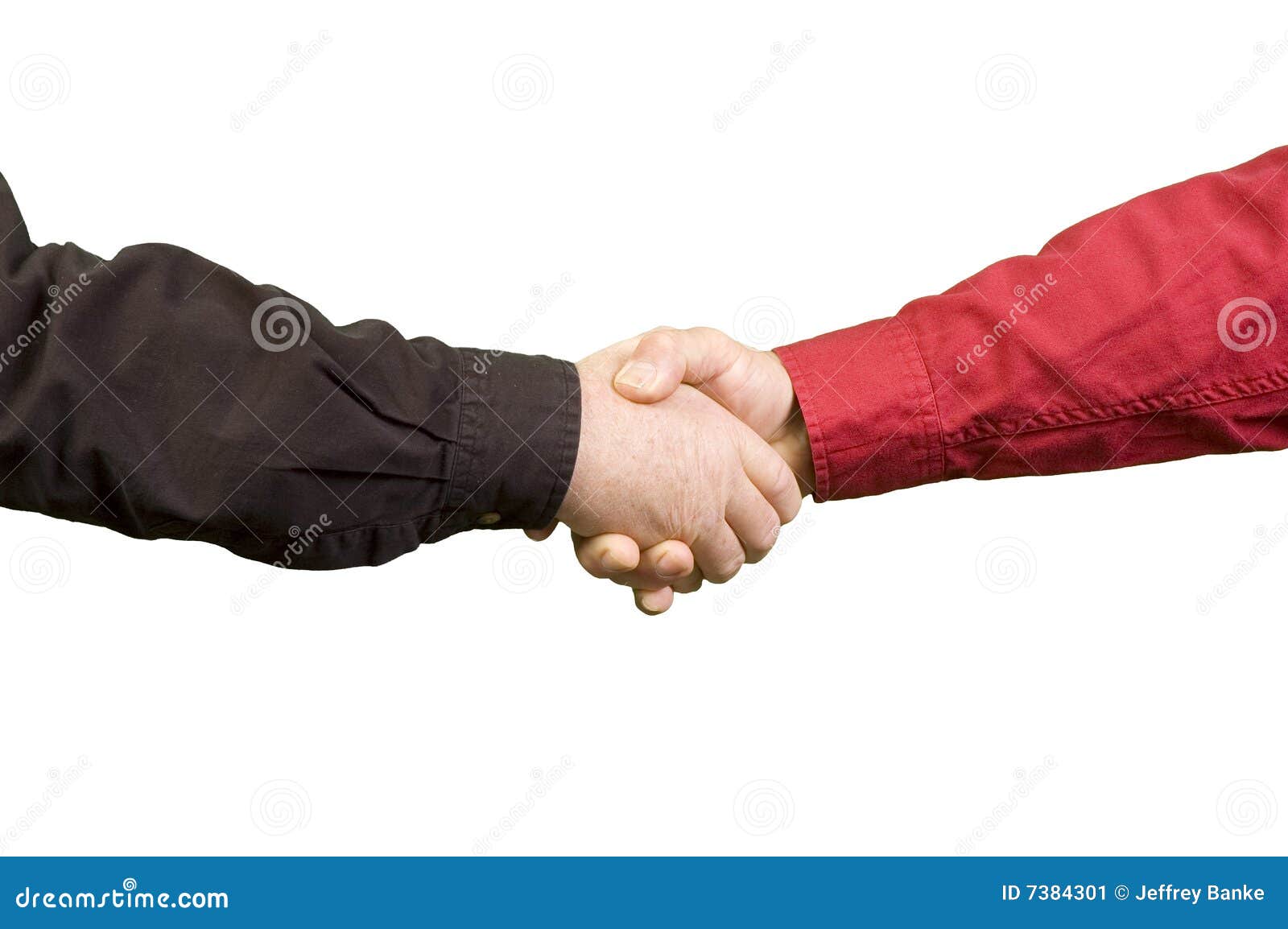 Handshake between two men stock image. Image of hands - 7384301